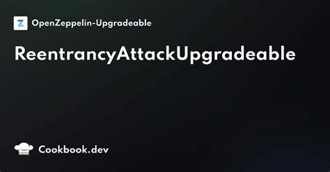 Reentrancyattackupgradeable On Cookbook