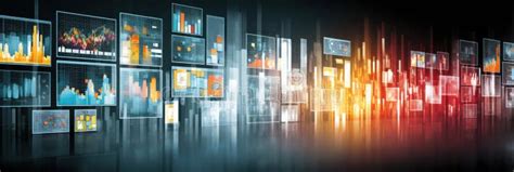 Floating Marketing Dashboard Showcasing Analytics And Data Visualizations In A Digital