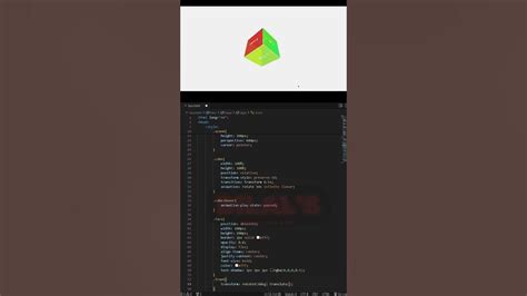 Rotating Box Html Css Or Javascript Ytshorts Html Coding