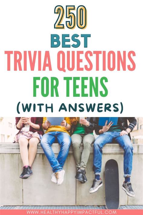250 best trivia questions for teens with answers in 2024 – Artofit