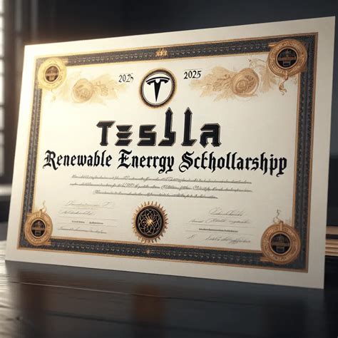 2500 Tesla Renewable Energy Scholarships In Germany 2025