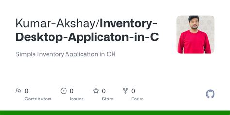 Github Kumar Akshayinventory Desktop Applicaton In C Simple