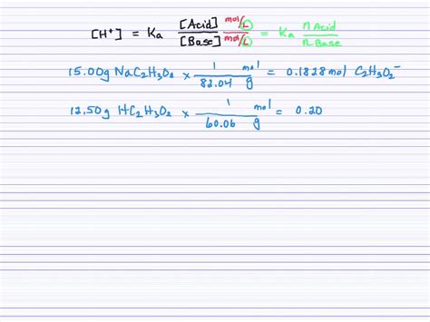 solved a buffer solution is prepared by adding 15 00 g of sodium