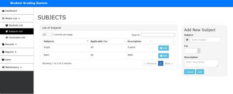 Complete Student Grading System Using PHP/MySQL | Campcodes