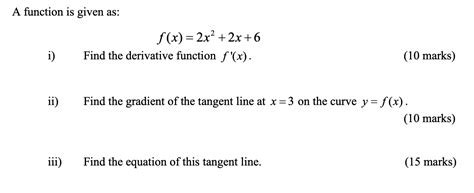 solved a function is given as f x 2x2 2x 6 i find the