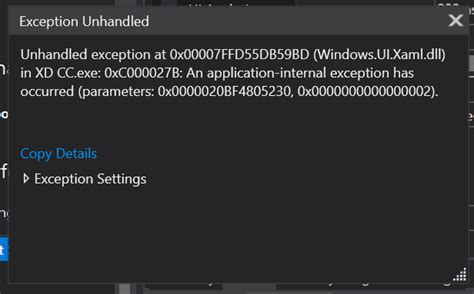 solved xd crash windows 10 windows ui xaml dll faulty adobe