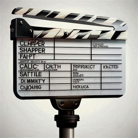 Clapper Board Or Clapperboard Vector Set Close And Open Clapper Board With Different View