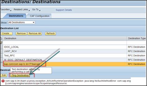 2492107 nwa ping destination fails with java lang nosuchmethoderror