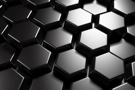 Premium Photo A Close Up Of A Hexagon Pattern With The Letters R And H
