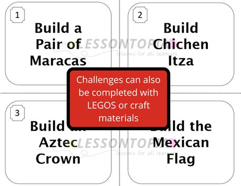 Minecraft Challenges Mexico Stem Activities Classful