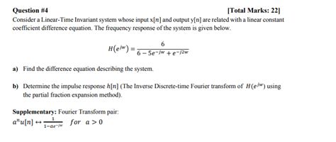 Solved Question 4 Total Marks 22 Consider A Linear Time Chegg Com