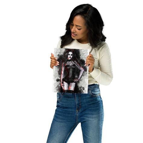 Goth Girl Poster Etsy