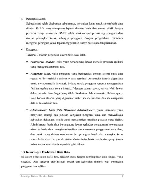 Bab 1 Konsep Dasar Basis Data Pdf
