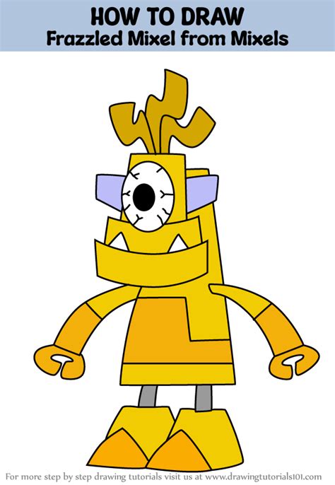 How To Draw Frazzled Mixel From Mixels Mixels Step By Step DrawingTutorials Com