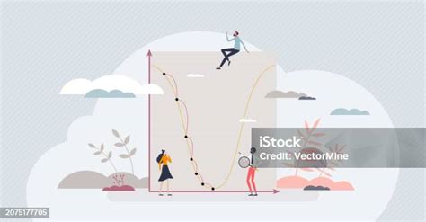 Gradient Descent Algorithm And Steepest Descent Function Tiny Person Concept Stock Illustration