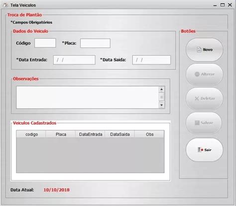 Comprar Codigo Fonte Java Mysql Estacionamento 1 0