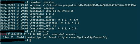 Bug Cscli Yaml Unmarshal Errors · Issue 1499 · Crowdsecurity Crowdsec · Github