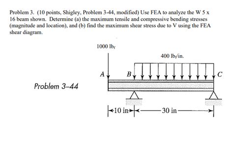 Solved Problem 3 10 Points Shigley Problem 3 44