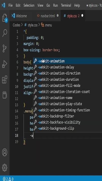 Stylish Navbar Using Html Css Youtube