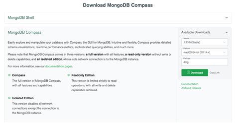 [db] mongodb and mongodb compass