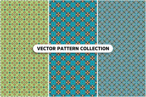 원활한 패턴 모음 무료 벡터