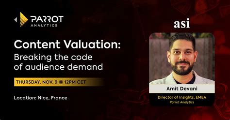 Download Parrot Analytics Content Valuation Breaking The Code Of Audience Demand Presentation