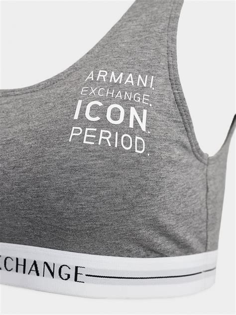 Бюстгальтер Armani Exchange 947004-1A502-00048 для жінок, колір: Сірий ...