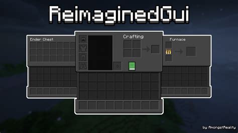 Minimalist Dark GUI Texture Pack Para Minecraft