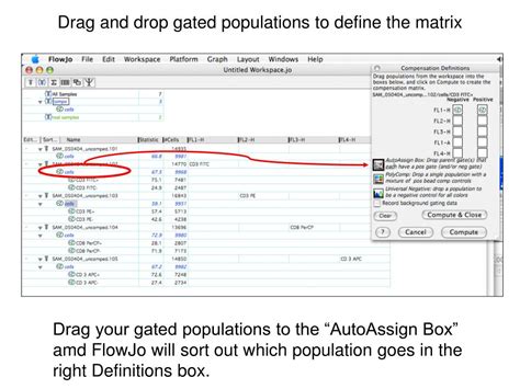 Flowjo Compensation Matrix