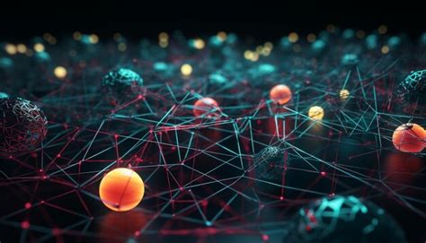 Premium Ai Image Shiny Blue Molecular Structure Backdrop With Glowing