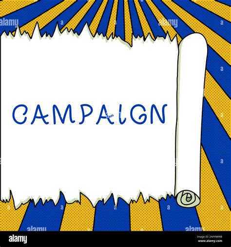 Conceptual Display Campaign Business Overview Organized Course Of Action To Promote And Sell