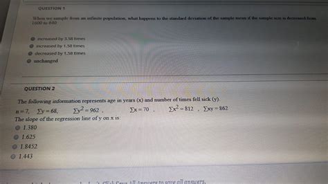 Solved QUESTION When We Sample From An Infinite Chegg Com