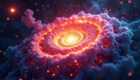 Complex Algorithm Visualized As Swirling Energy Field Energy Field