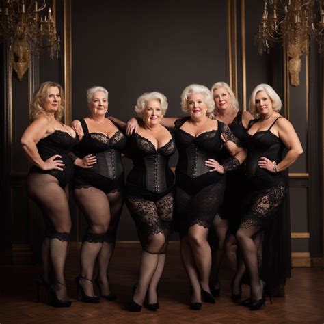A Group Of 55 Year Old Plump Blonde Grannies With By Cleverjoe On
