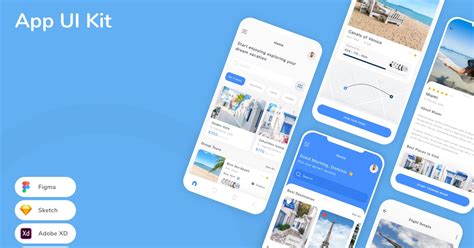 Travel Mobile App Ui Kit Ux And Ui Kits Ft Trip And Location Envato