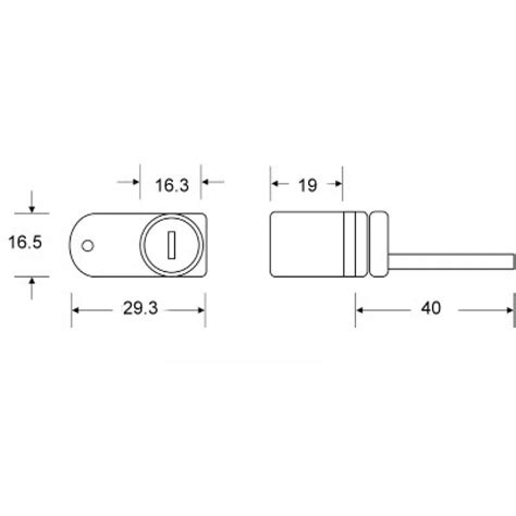 Asec Pedestal Furniture Lock
