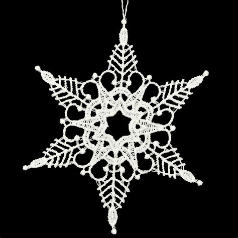 Snowflake Star 2 Lace Ornament