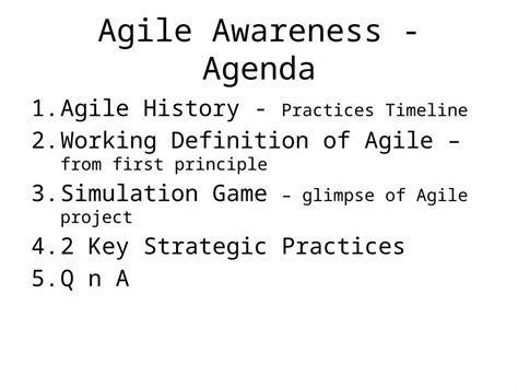 Pptx Agile Awareness Dokumentips