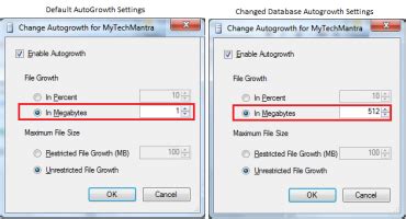 How To Change SQL Server Database Auto Growth Settings MyTechMantra