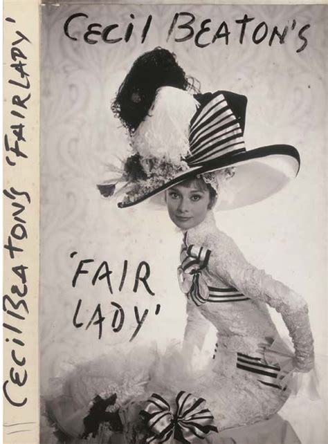 Cecil Beaton And Audrey Hepburn A Mock Up For The Front Cover Of Cecil