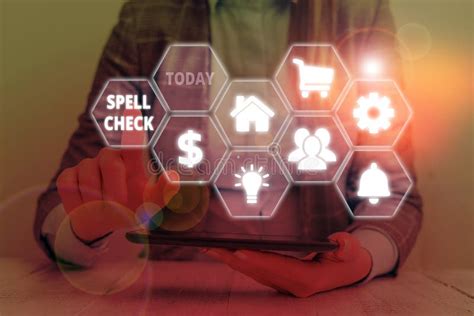 Text Sign Showing Spell Check Conceptual Photo To Use A Computer Program To Find And Correct