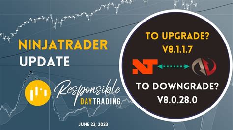 Tutorial For Updating NinjaTrader Version 8 1 By Responsible Day Trading YouTube