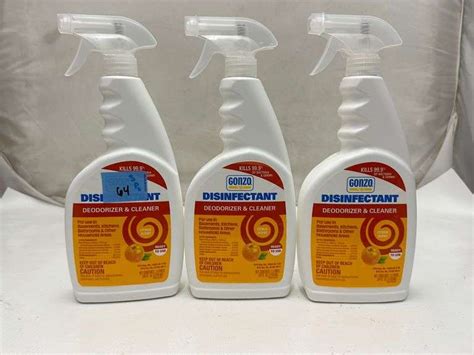 Gonzo Disinfectant Deoderizer And Cleaner 3 Lexington Online Auction