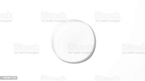 3d 그림흰색 배경에 원형 투명 유리 이미지 오버헤드 보기 아름 다운 흰색 이미지입니다 광고에 대한 스톡 사진 및 기타 이미지 Istock