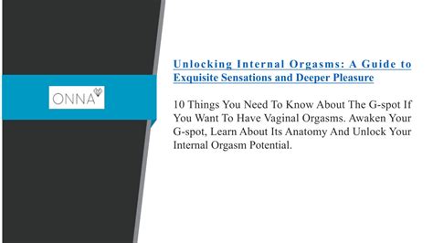PPT Unlocking Internal Orgasms A Guide To Exquisite Sensations And Deeper Pleasure PowerPoint