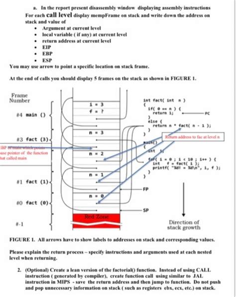 Solved 1 Write Assembly Code For Recursive Functions To