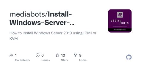 github mediabots install windows server through ipmi kvm how to