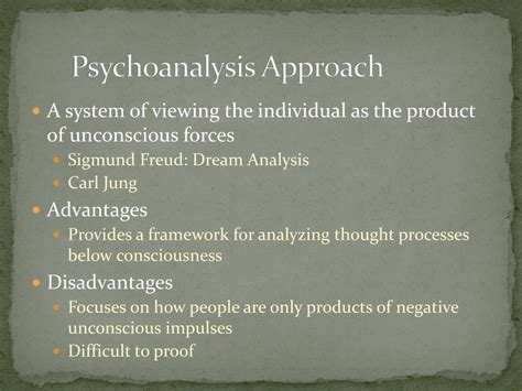 Ppt Psychoanalytic Approach Powerpoint Presentation Free Download