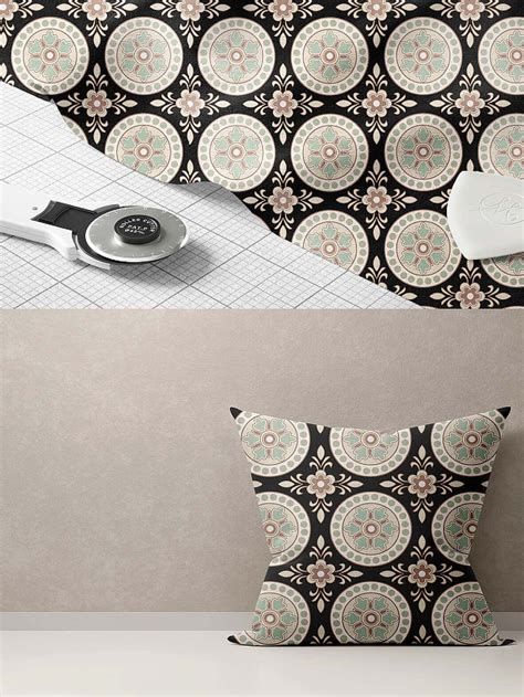 印花图案设计 家纺图案壁纸 传统图案刺绣图案敦煌花砖 鹿堡设计 站酷zcool