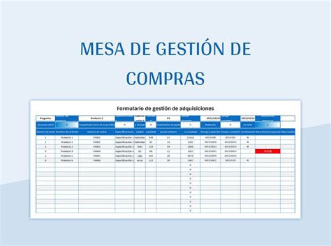 Plantillas Gestión De Compras Para Excel Gratis y Hojas de Cálculo de Google Slidesdocs